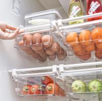 China PET Fridge Drawer Organizer 600g 30.5cm Pull Out Storage Container for Drinks Food for sale