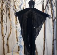 China Halloween Hanging Ghost Decoration Set 80x50cm Plastic Cloth for Trees Party for sale