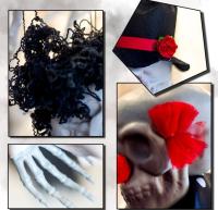 China Halloween Hanging Ghost Decoration Set 80x50cm Plastic Cloth for Trees Party for sale