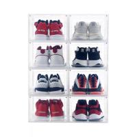 China Plastic Household Storage Container Magnetic Shoe Box for sale