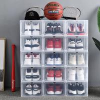 China Plastic Household Storage Container Magnetic Shoe Box for sale