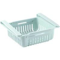 China Retractable Refrigerator Storage Box Drawer 20.5x15.7x8 cm PP Plastic for sale