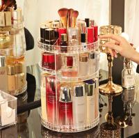 China Adjustable Acrylic 360 Degree Rotating Cosmetic Organizer 4 Tier for sale