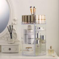 China Adjustable Acrylic 360 Degree Rotating Cosmetic Organizer 4 Tier for sale
