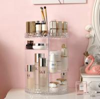 China Adjustable Acrylic 360 Degree Rotating Cosmetic Organizer 4 Tier for sale