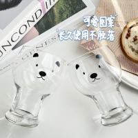 China 400ml-600ml Clear Glass Cute Custom Drinking Cups For Beer for sale