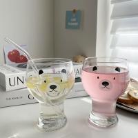 China 400ml-600ml Clear Glass Cute Custom Drinking Cups For Beer for sale