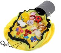 China Customized Children'S Household Storage Container Play Mat Drawstring Toy Storage Bag for sale