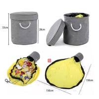 China Customized Children'S Household Storage Container Play Mat Drawstring Toy Storage Bag for sale
