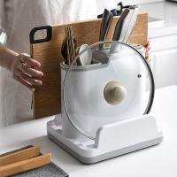 China Plastic Multifunctional Kitchen Tableware Knife and Spoon Storage Rack for sale