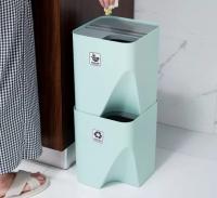 China Plastic Separable Modular Kitchen Dustbin For Waste Rubbish for sale