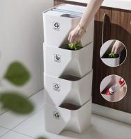 China Plastic Separable Modular Kitchen Dustbin For Waste Rubbish for sale