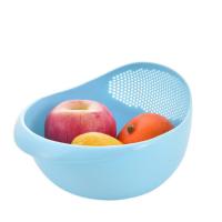 China PP 2-in-1 Rice Washing Basket Colander 20cm Kitchen Fruit Vegetable Strainer for sale