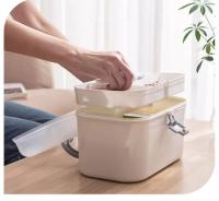 China Portable Household Storage Container Plastic First Aid Box Organizer for sale