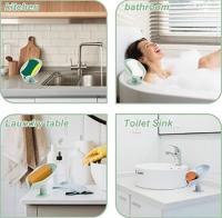 China Soap Dish Holder Leaf Shape Soap Tray with Self Draining and Suction Cup for Shower for sale