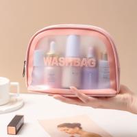China PVC Waterproof Travel Toiletry Bag Portable Cosmetic Organizer 30x20cm for sale