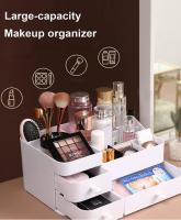 China Large Plastic Desktop Lipstick Storage Box Cosmetic Makeup Organiser for sale