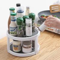 China Multi Layer PP Kitchen Rotary Shelf Seasoning Rack for Kitcchen Use for sale