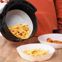 China Disposable Air Fryer Paper Liner 50 or 100 Pcs 16cm 20cm Nonstick Oil Proof Baking Sheet for sale