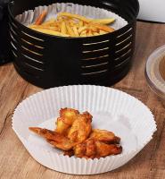 China Disposable Air Fryer Paper Liner 50 or 100 Pcs 16cm 20cm Nonstick Oil Proof Baking Sheet for sale