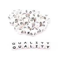 China 12mm Silicone Letter Beads Non Toxic BPA Free Baby Chew Teething Fidget Toy 104pcs for sale