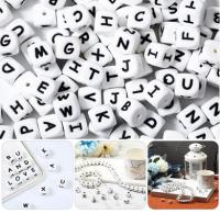China 12mm Silicone Letter Beads Non Toxic BPA Free Baby Chew Teething Fidget Toy 104pcs for sale