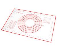 China Food Grade Silicone Pastry Mat Non Stick Baking Mat 40x60cm with Measurements Dough Rolling Mat for sale
