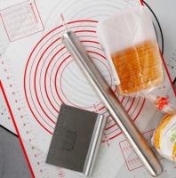 China Food Grade Silicone Pastry Mat Non Stick Baking Mat 40x60cm with Measurements Dough Rolling Mat for sale