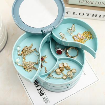 China Rotated Plastic Jewelry Organizer Storage Box for Stud Earring for sale