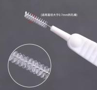 China 10-Pack Shower Head Cleaning Brush Set 8cm Nylon Bristle Plastic Handle for Nozzle Holes for sale