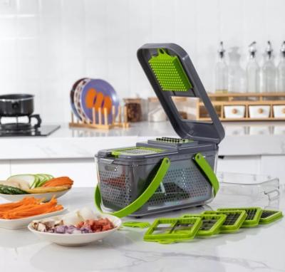 China Kitchen Tools Vegetable Fruit Chopper Slicer Manual Vegetable Grater Cutter Set for sale