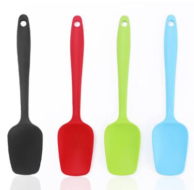 China 11inch Silicone Spatula Heat Resistant 500F Non-Stick Flexible Baking Mixing Tool with Stainless Steel Core for sale