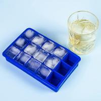 China Rectangle 15 Holes Silicone Ice Cube Tray Easy Release Ice Cube Tray Kitchen Tools for sale