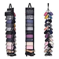 China Yoga Tights Storage Rack 24 Roll Independent Compartment Black Polyester PVC for sale