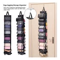China Yoga Tights Storage Rack 24 Roll Independent Compartment Black Polyester PVC for sale