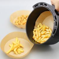 China Air Fryer Disposable Paper Liners 6.3 Inch Round Non-Stick Parchment Paper Oil Proof Baking for sale