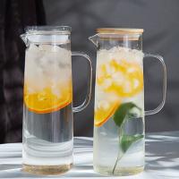 China 1L Borosilicate Glass Pitcher Heat Resistant Beverage Kettle for Hot and Cold Drinks for sale