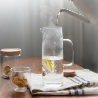 China 1L Borosilicate Glass Pitcher Heat Resistant Beverage Kettle for Hot and Cold Drinks for sale