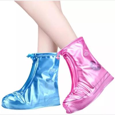 China Thicken PVC Anti-Slip Rain Shoe Covers Adjustable Waterproof Boots for Men Women for sale