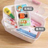 China Portable Plastic First Aid Medicine Box 1L-3L Double Layer Home Travel Storage for sale