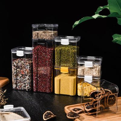 China Kitchen Bulk Sealed Food Spice Household Storage Container PET Plastic ODM for sale