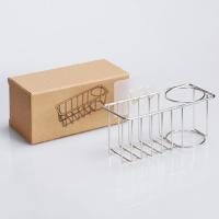 China Adhesive Sponge Holder Brush Holder Kitchen Sink Organization Basket for sale