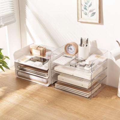 China Household Stackable Plastic Desk Organizer Drawers For Office for sale