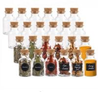 China 5oz Kitchen Seasoning Empty Spice Jars With Cork Lids And Labels for sale