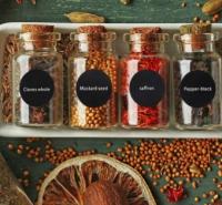 China 5oz Kitchen Seasoning Empty Spice Jars With Cork Lids And Labels for sale
