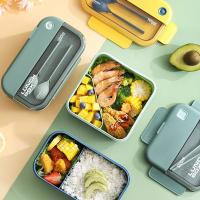 China Rectangle PP Bento Box 1L 2L 3L Airtight Lunch Box Microwave Safe BPA Free Food Storage for sale