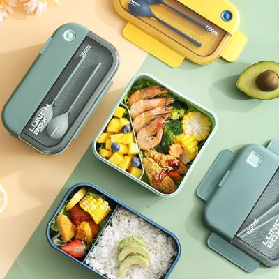 China Rectangle PP Bento Box 1L 2L 3L Airtight Lunch Box Microwave Safe BPA Free Food Storage for sale