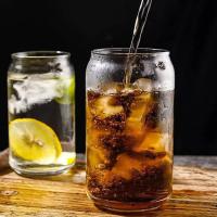 China 16oz Clear Glass Mason Jars with Bamboo Lids and Glass Straws for Juice Soda Beer for sale