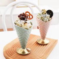China Muliti Color Ceramic Tableware Ice Cream Cup Kitchen Tools for sale