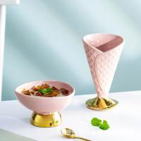 China Muliti Color Ceramic Tableware Ice Cream Cup Kitchen Tools for sale